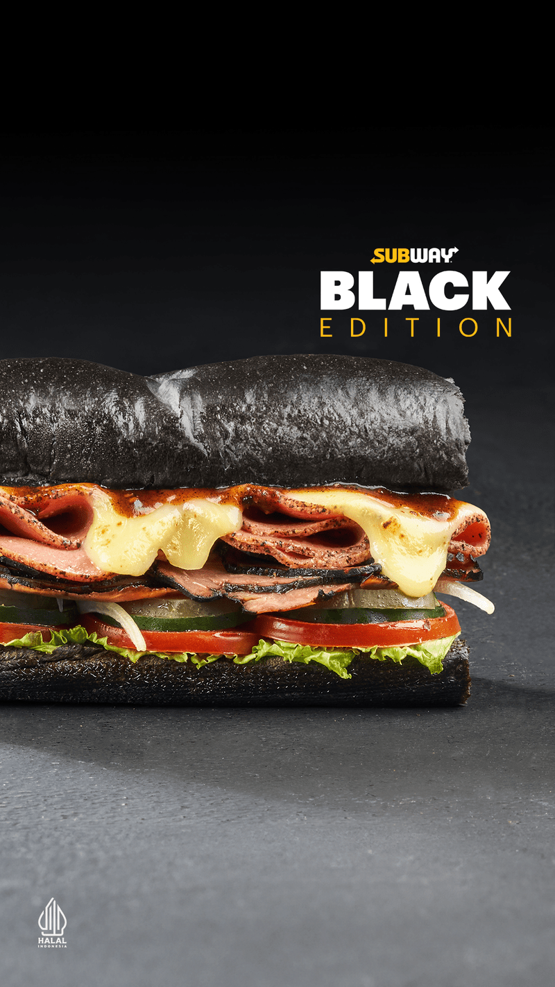 Subway Luncurkan Black Edition, Pertama di Restoran Subway di Dunia ...